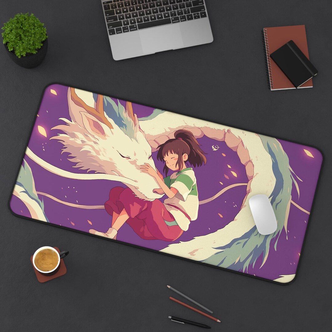 Studio Ghibli Desk Mat spirited Away Design XL XXL Gaming Mousepad ...