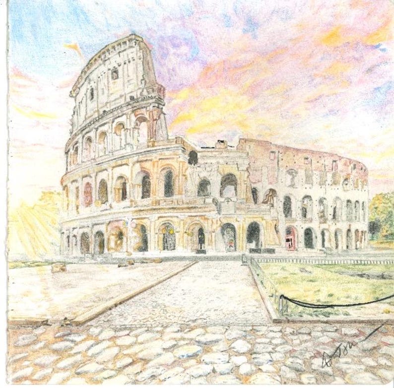 Roman Colosseum | DIGITAL PRINT - Etsy