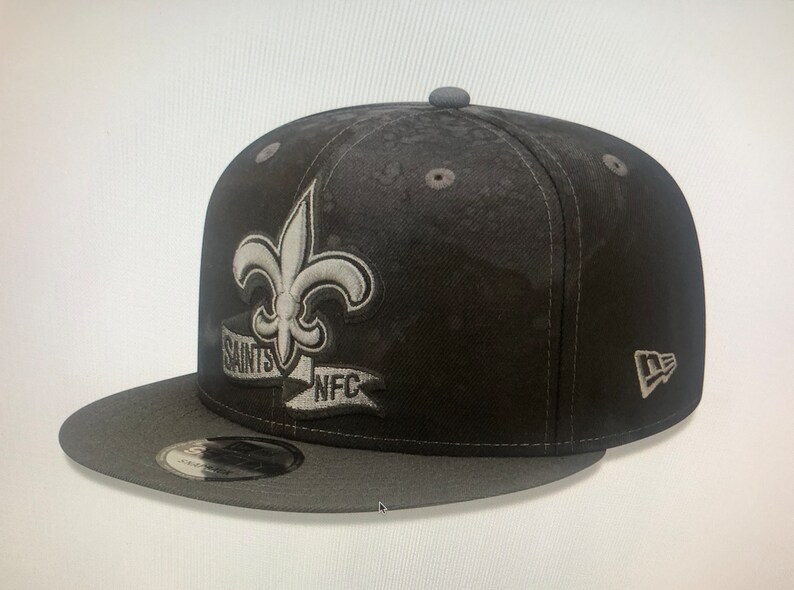 Mens New Orleans Saints New Era Black Ink Dye Tonal Hat - Etsy