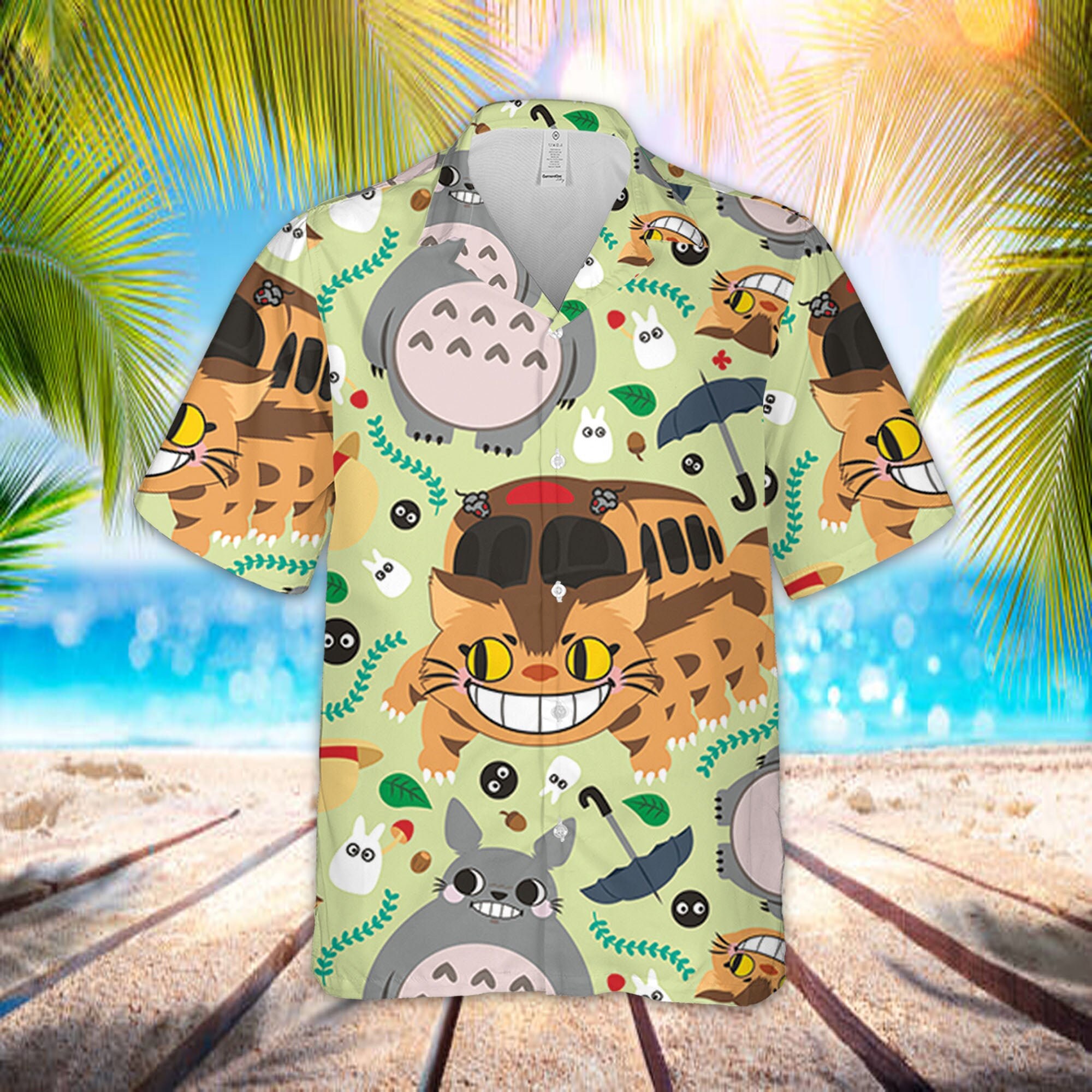 Catbus Totoro Kawaii Studio Ghibli Hawaiian Shirt Entworfen Und ...
