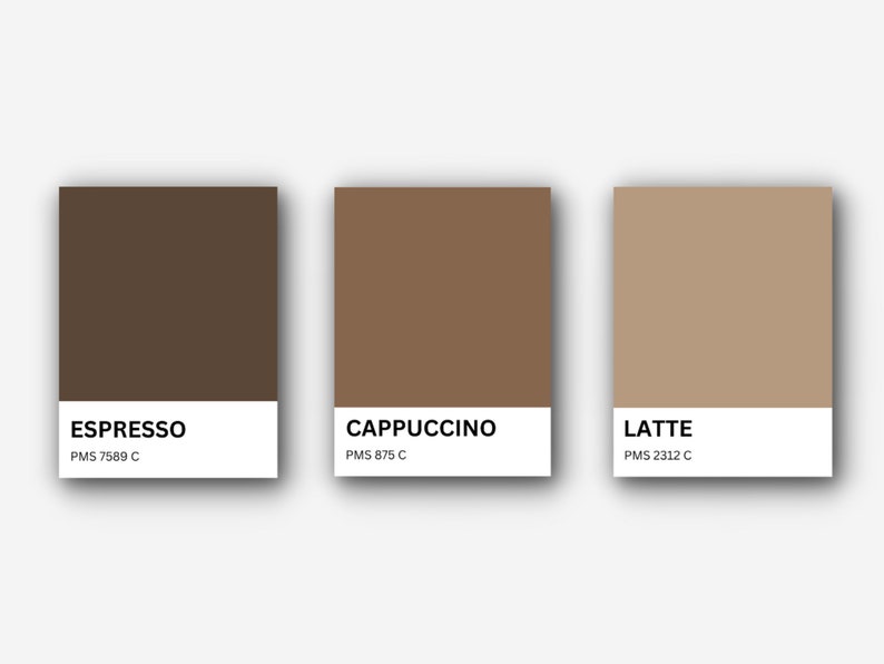 SWATCH COLOR DIGITAL Color Palette Pantone Colors Set of 3 - Etsy