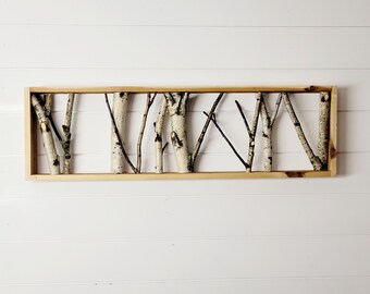 White Birch Tree Forest Wall Art - Etsy