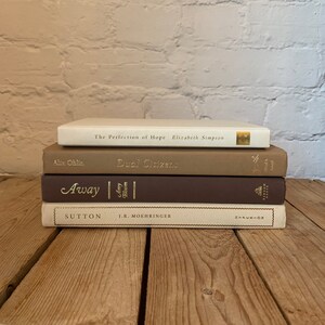 Neutral Books for Home Staging and Styling, Cream and Tan Books for ...