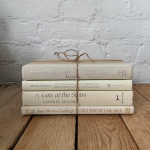 Ivory Decorative Book Stack, Ivory Prop Staging Styling Books, off ...
