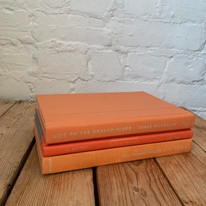 Orange Book Stack, Orange Book Decor, Decorative Display Books, Books ...