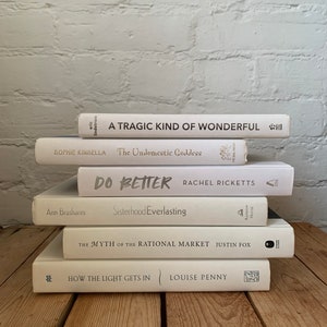 White Book Stack White Shelf Aesthetic White Themed Books - Etsy Canada