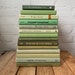 Green Staging Book Stack, Vintage Aesthetic Books, Limited Edition ...