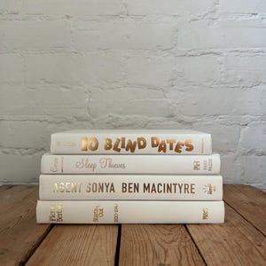 White Decorative Book Bundle, White Home Decor, Styling Books, White ...