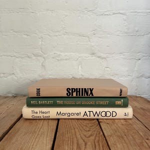 Earthy Decorative Books Stack, Neutral Styling Books, Real Decorative ...