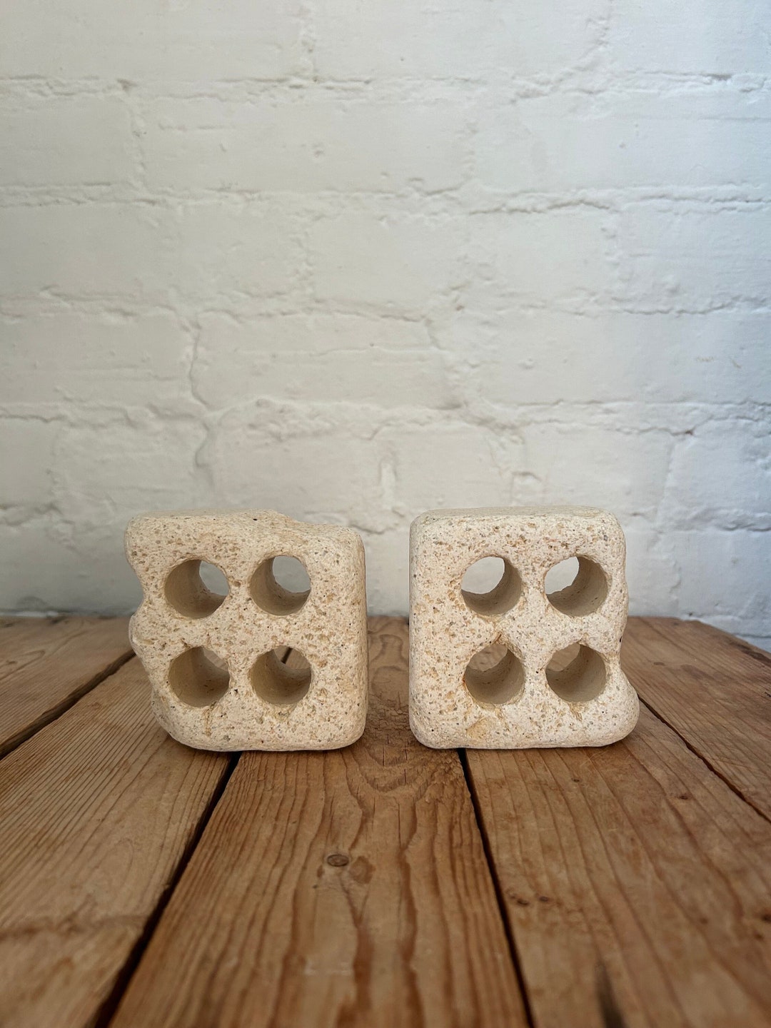 Organic Bookends, Stone Bookends, Unique Bookends, Industrial Bookends ...