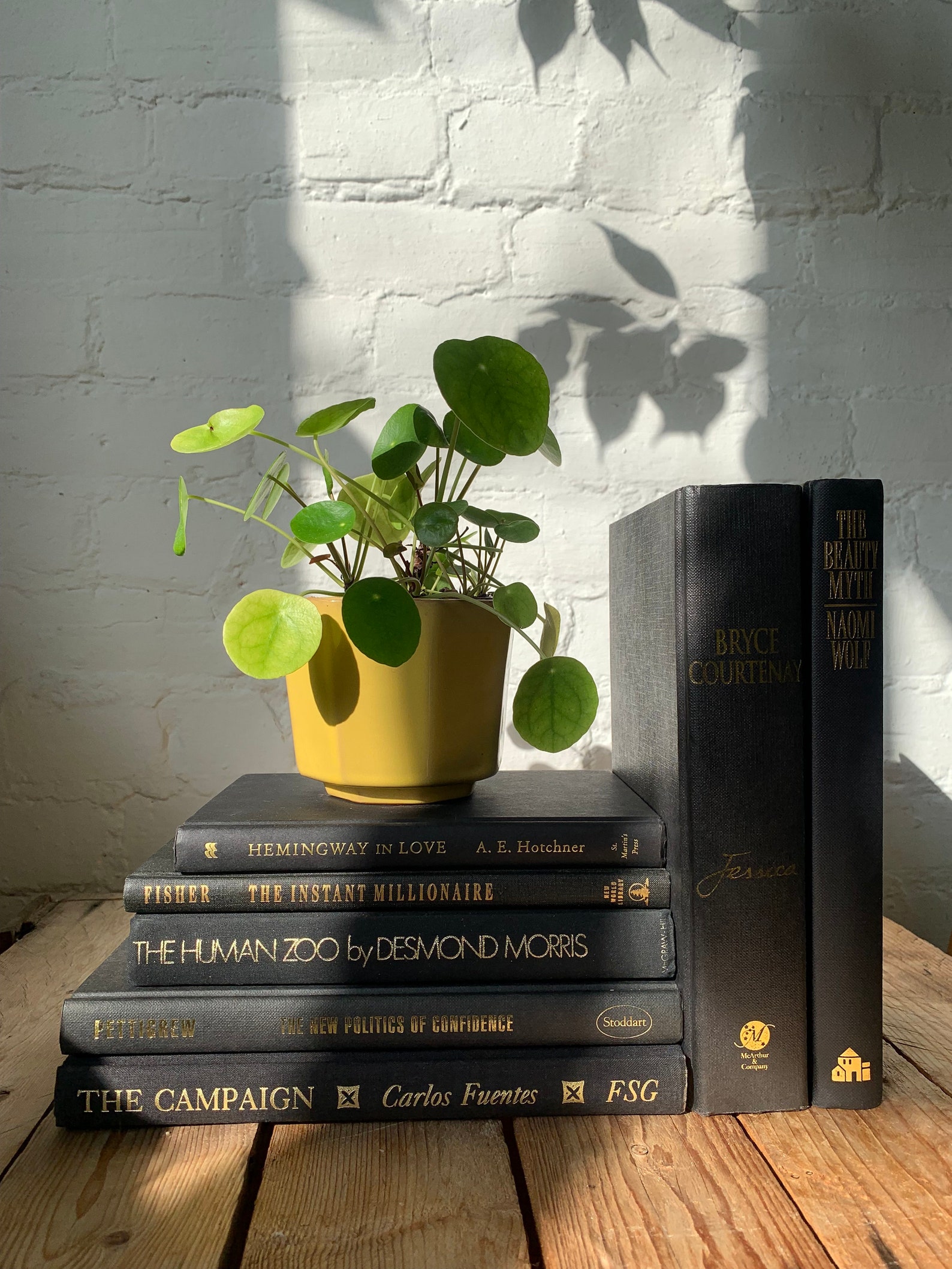 Black Book Stack, Black Stacked Books, Black Book Decor, Black Coffee ...