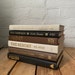 Brown Black and Ivory Book Stack, Decorative Books, Prop Styling ...