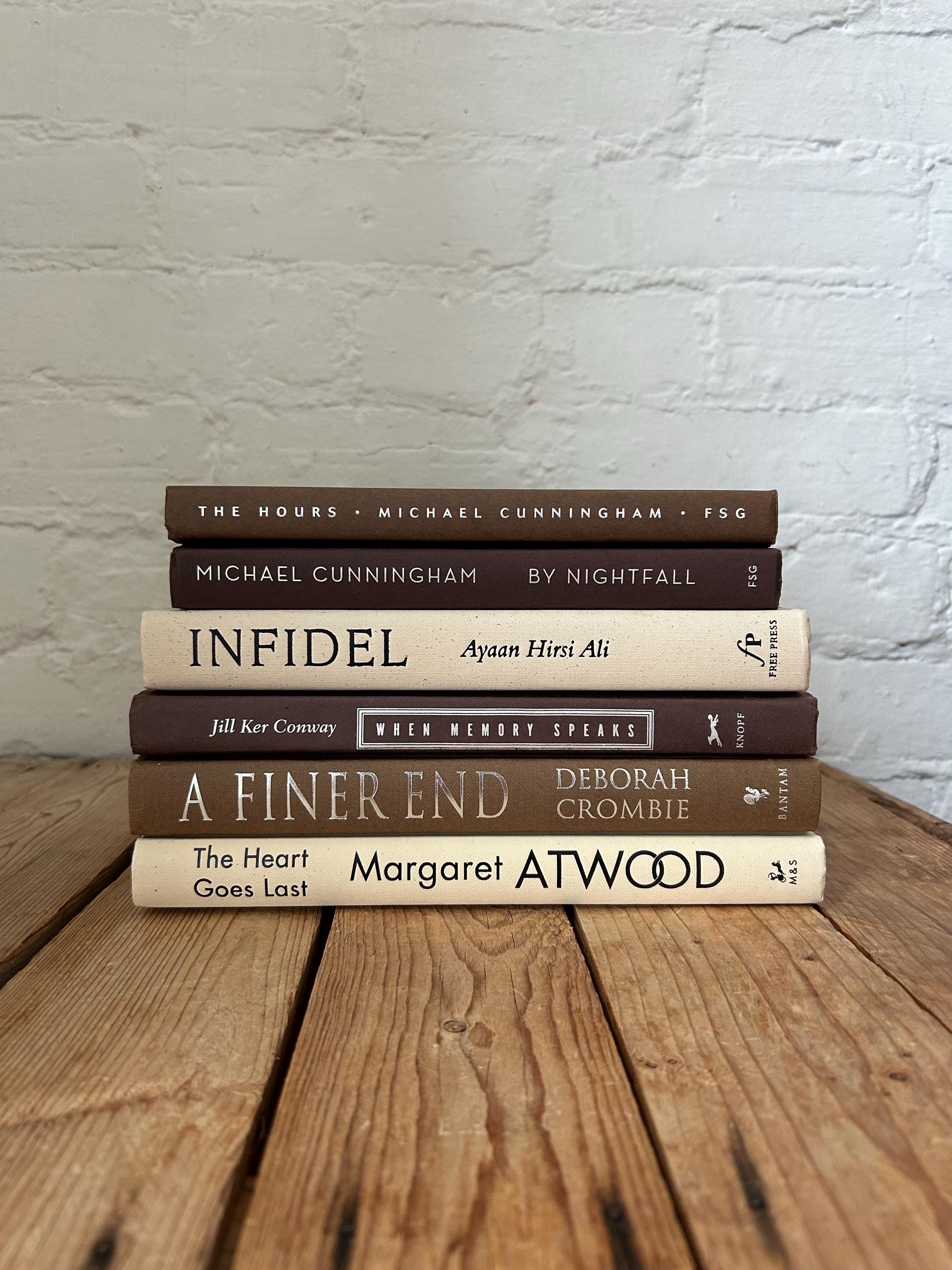 Brown Beige Black Book Stack, Bundle of Brown Themed Books, Brown Home ...