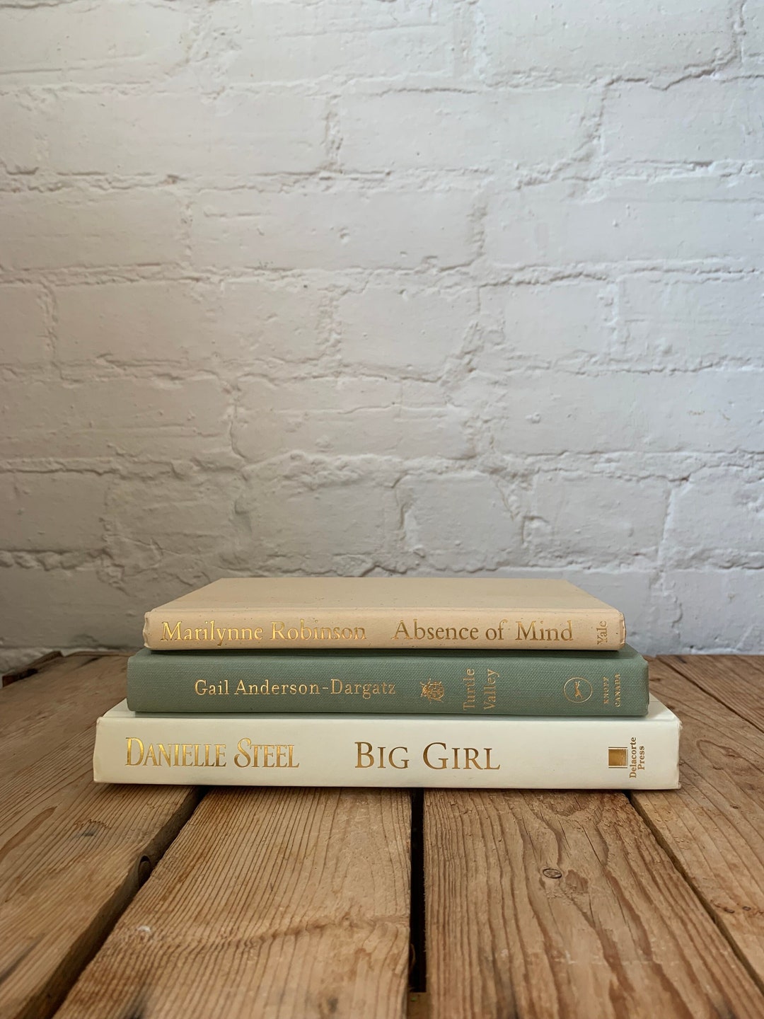 Green Ivory and Tan Decor, Sage Decor Books, Neutral Home Decor ...