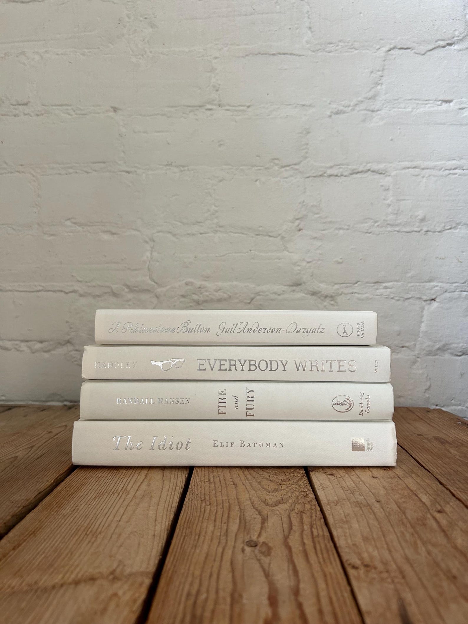 White Decorative Book Bundle, White Home Decor, Styling Books, White ...