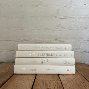 White Decorative Book Bundle, White Home Decor, Styling Books, White ...