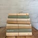 Green and Tan Book Stack, Tan Book Decor, Decorative Book Stack ...