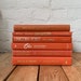 Orange Book Stack Orange Book Decor Decorative Display - Etsy