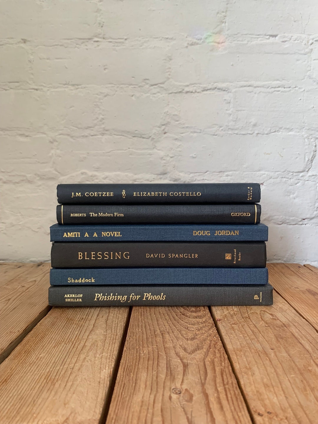 Midnight Blue Staging Book Set, Dark Blue and Black Decor Books, Modern ...