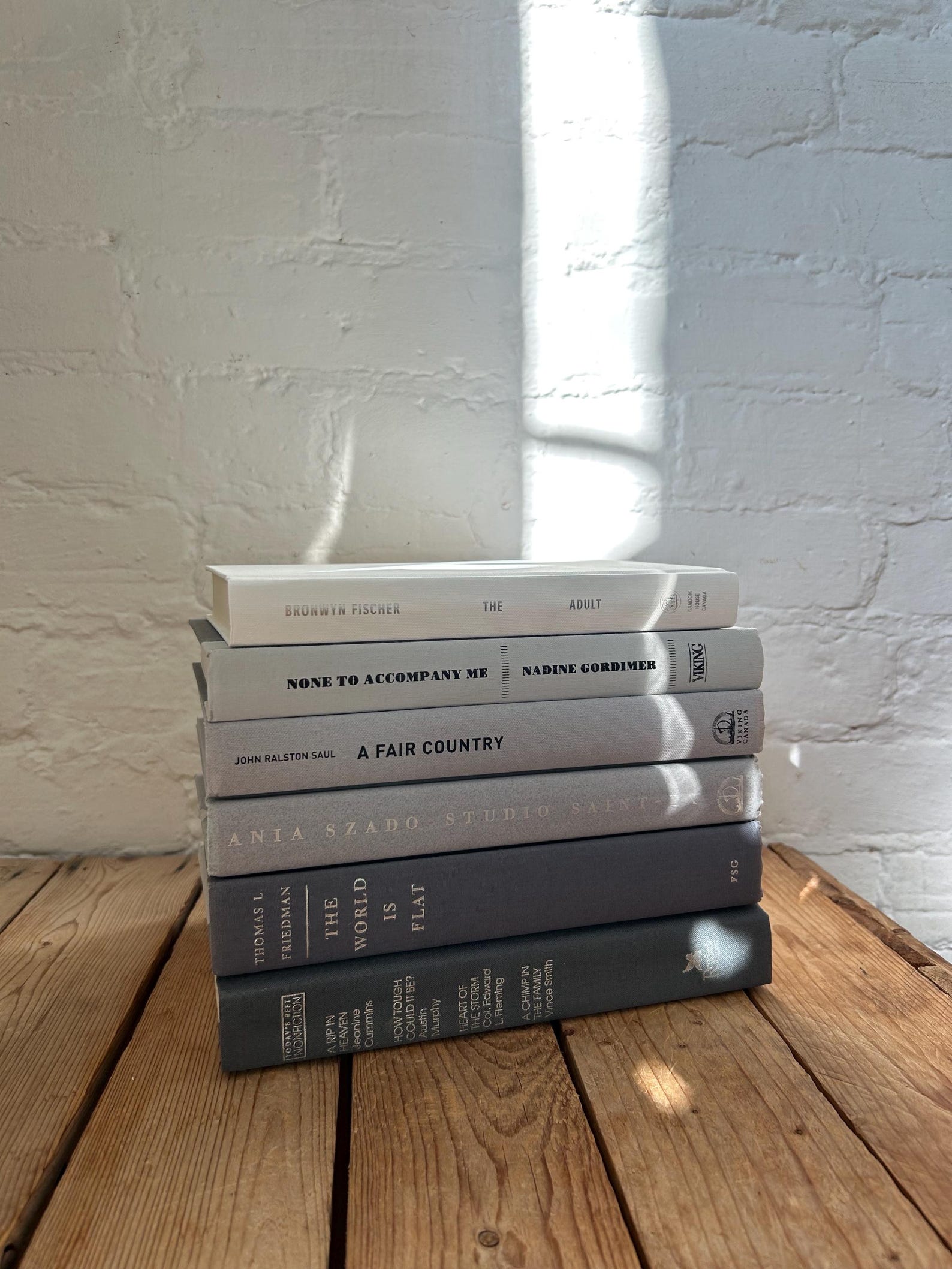 Grey Blue White Book Stack, White and Light Gray Book Decor, Decorative ...