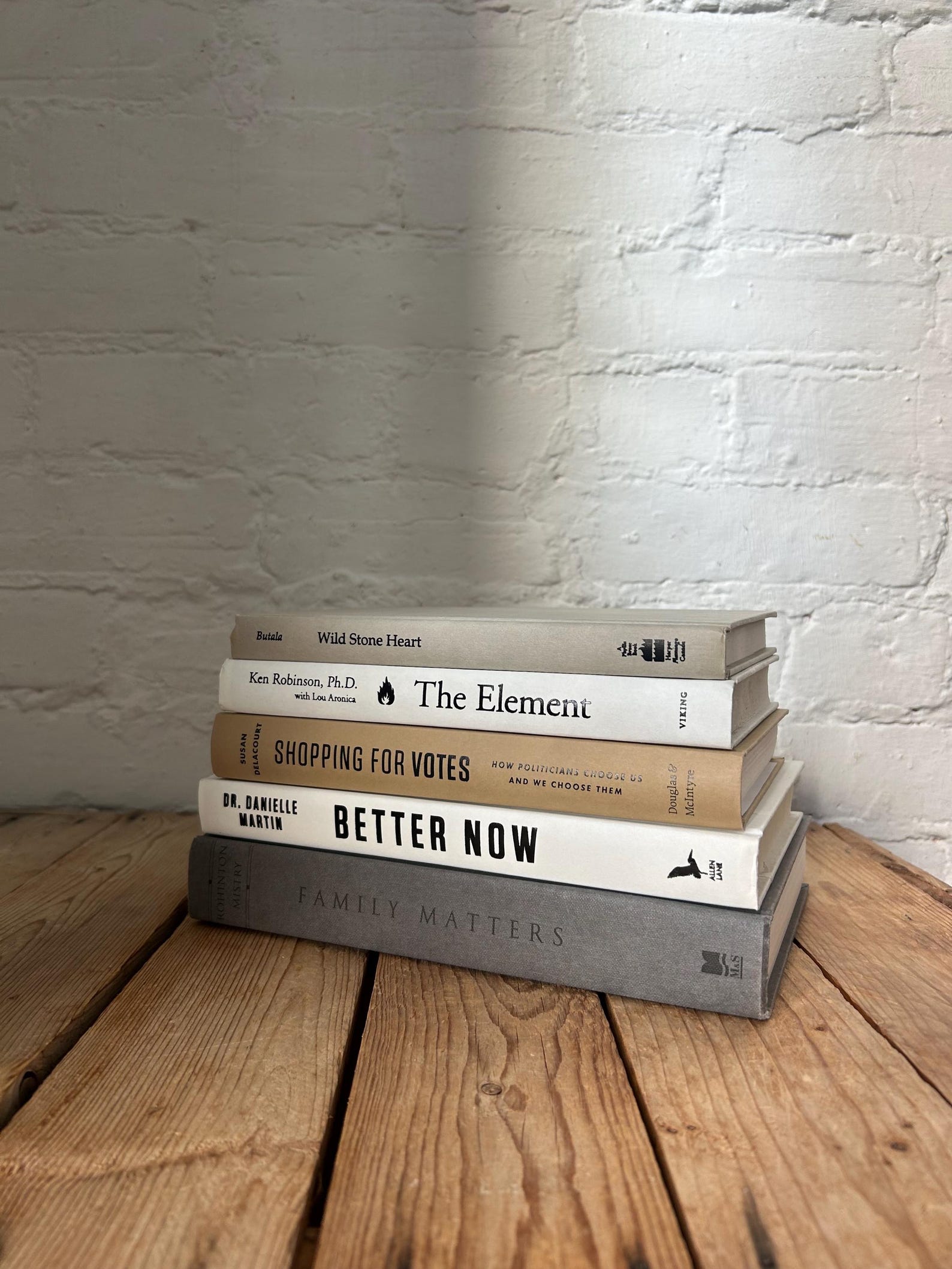 Custom Book Stack, White, Gray, Tan Books for Shelf Styling, Office ...