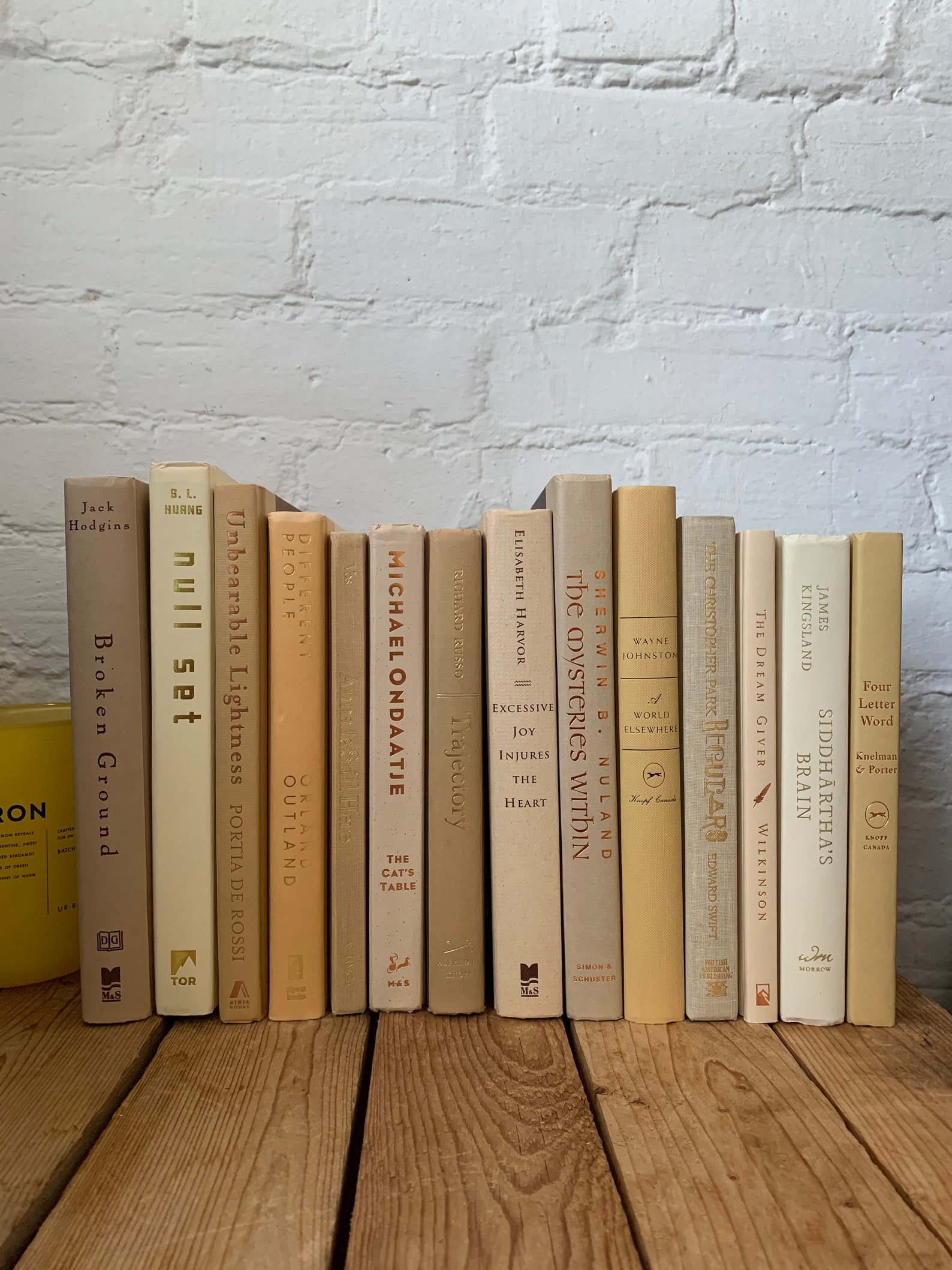 Custom Neutral Book Stack, Decorative Books for Shelf Staging, Books by ...