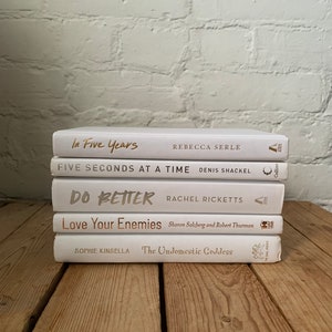 White Decorative Book Bundle, White Home Decor, Styling Books, White ...