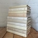 Soft Neutral Books for Decorating, Luxury Staging Book Stack, Light ...