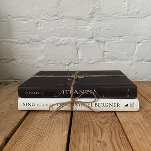 Black and White Book Stack, White and Black Home Decor Books, Shelf ...