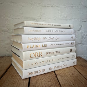 White Styling Books, Decorative Books for Home Decor and Styling ...