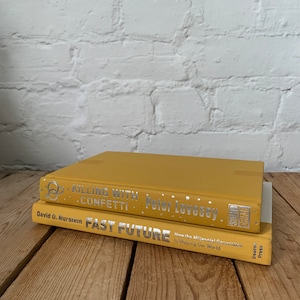 Yellow Decorative Books, Mustard Yellow Book Decor, Yellow Home Decor ...