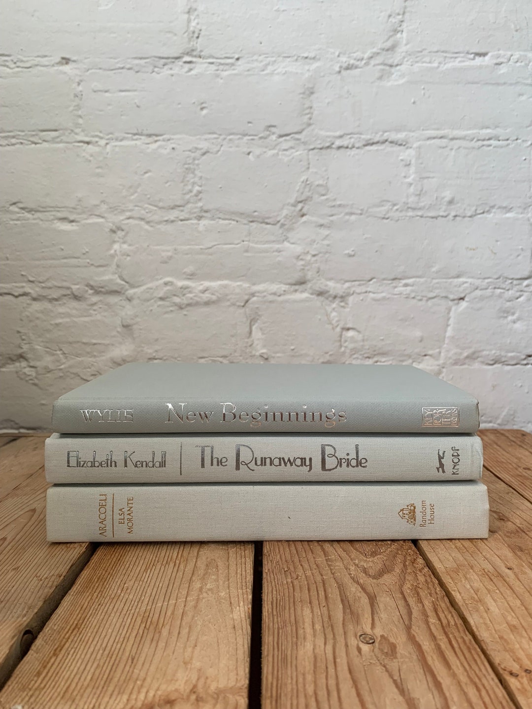Elphant Gray Toned Book Decor, Gray Interior Design Blue Undertone ...