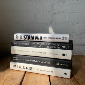 Black and White Book Stack, White and Black Home Decor Books, Shelf ...