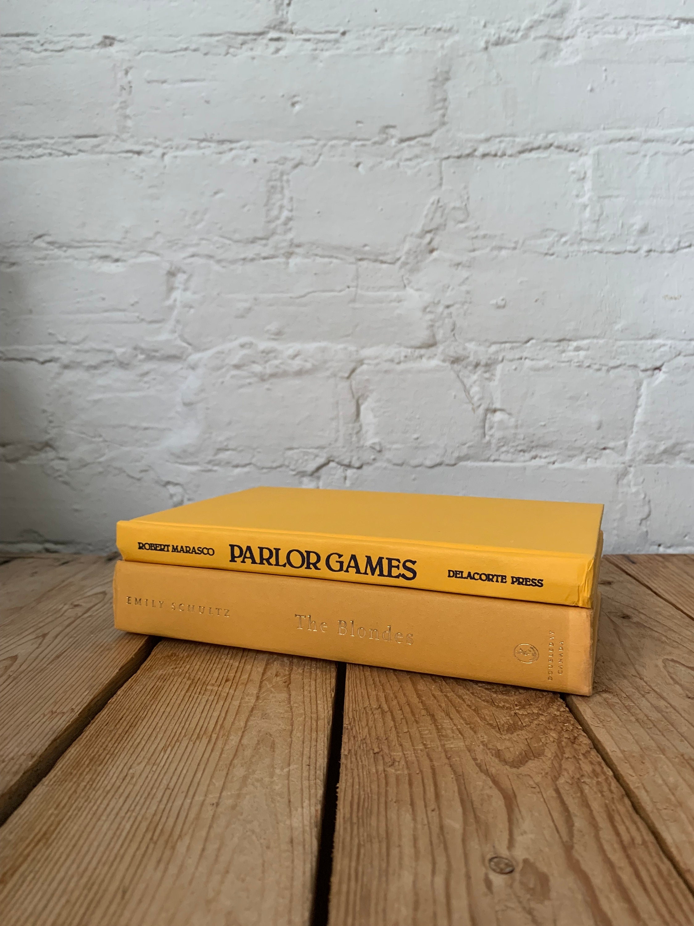 Yellow Staging Books, Yellow Home Decor, Yellow Interior Design, Shelf ...
