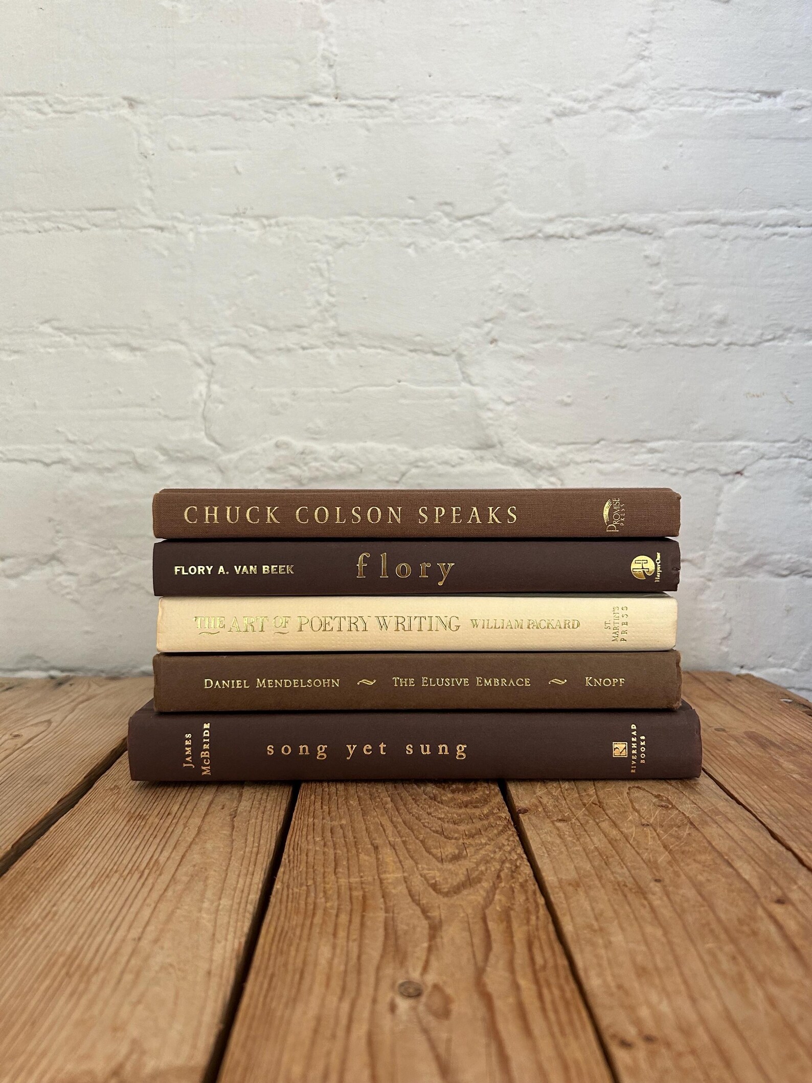 Brown Beige Black Book Stack, Bundle of Brown Themed Books, Brown Home ...