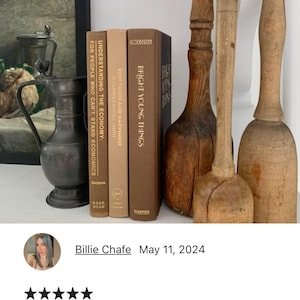 Mixed Brown Staging Books, Beautiful Brown Book Bundles for Bookshelf ...