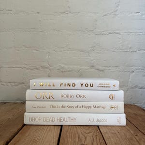 White Decorative Book Bundle, White Home Decor, Styling Books, White ...