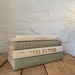 Sage and Ivory Staging Books, Sage Home Decor, Decorative Books Stack, Home Styling Books, Home ...