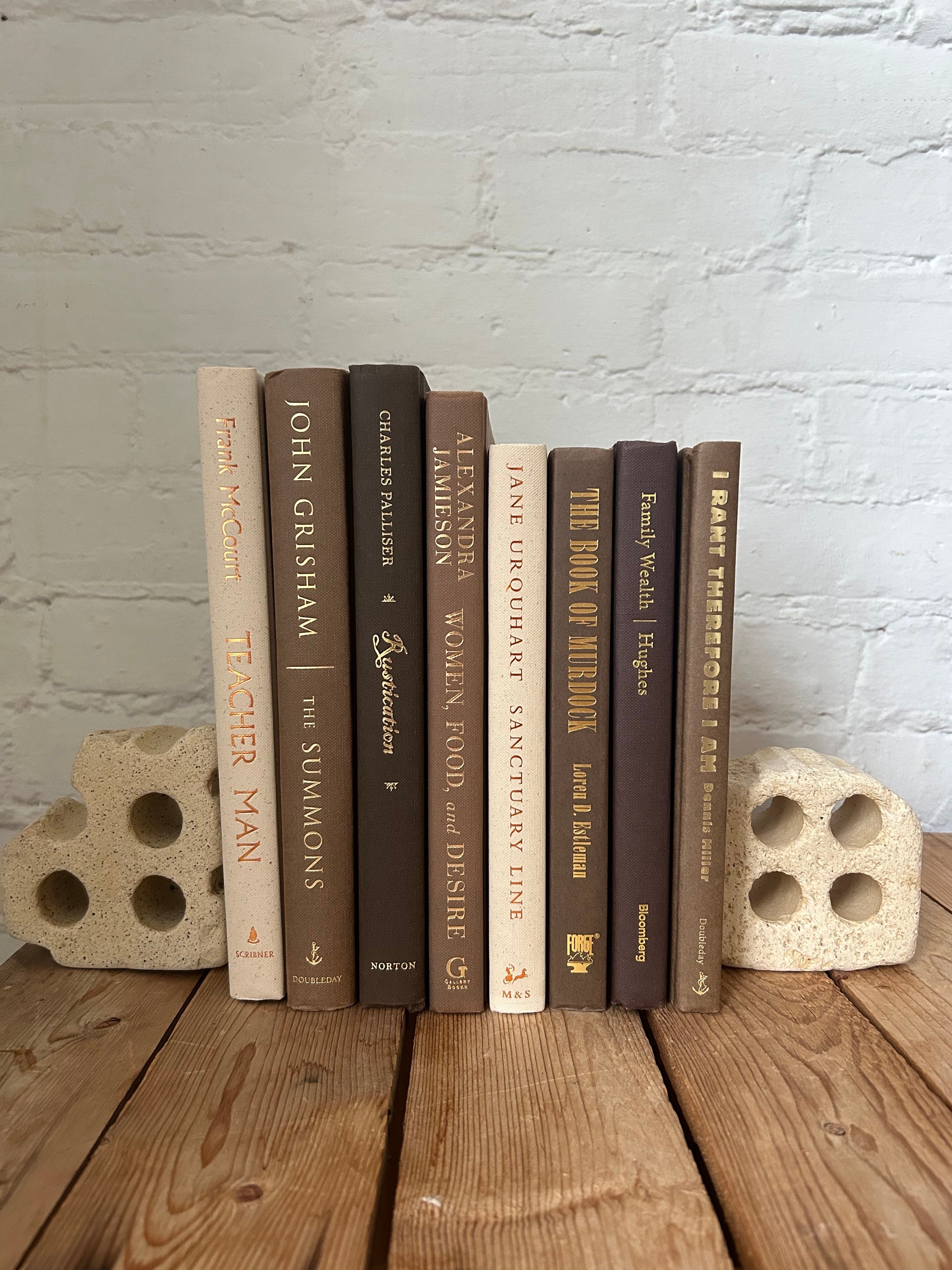 Neutral Books for Home Staging and Styling, Cream and Tan Books for ...