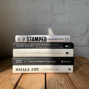 Black and White Book Stack, White and Black Home Decor Books, Shelf ...