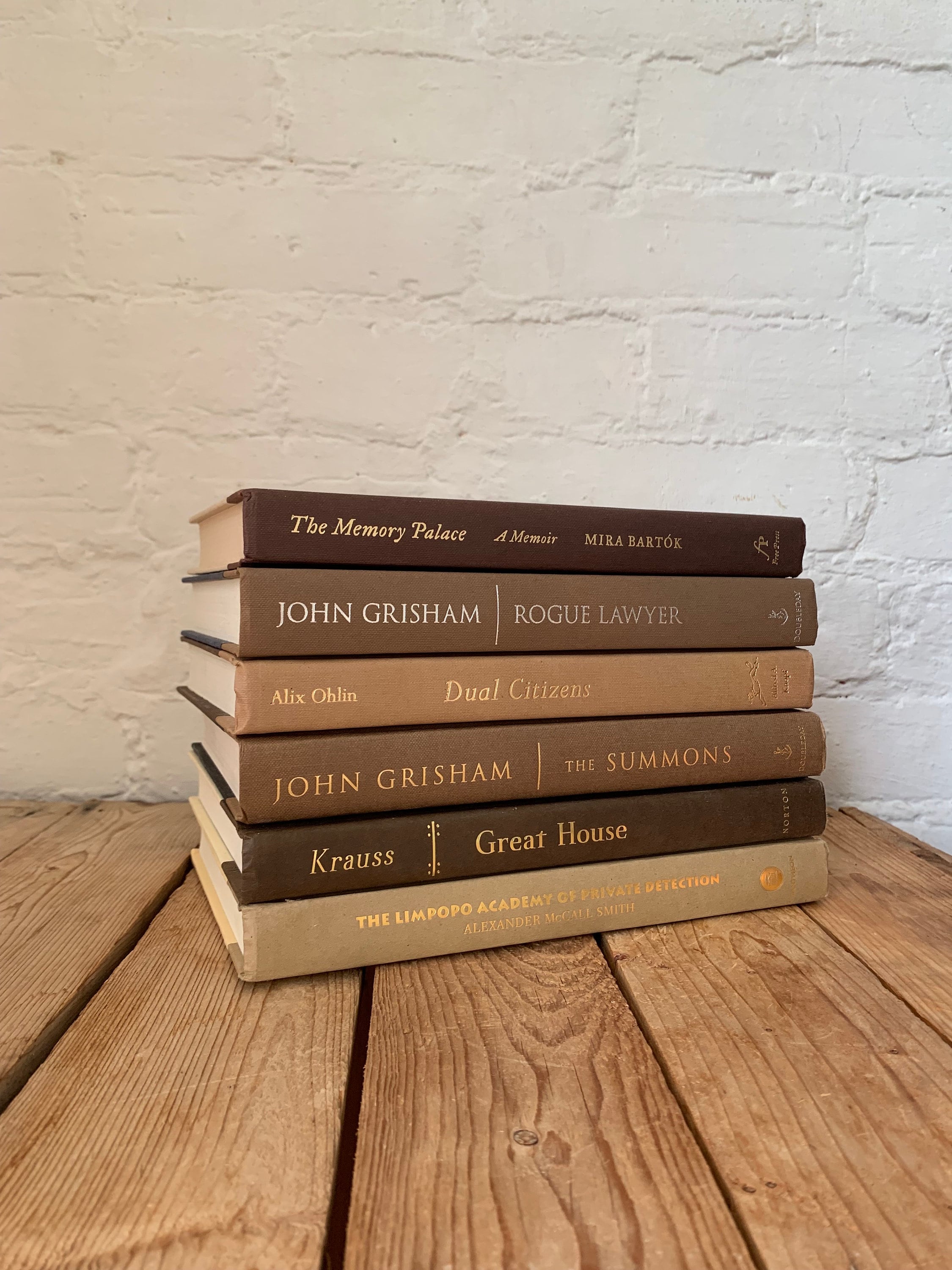 Mixed Brown Staging Books, Beautiful Brown Book Bundles for Bookshelf ...