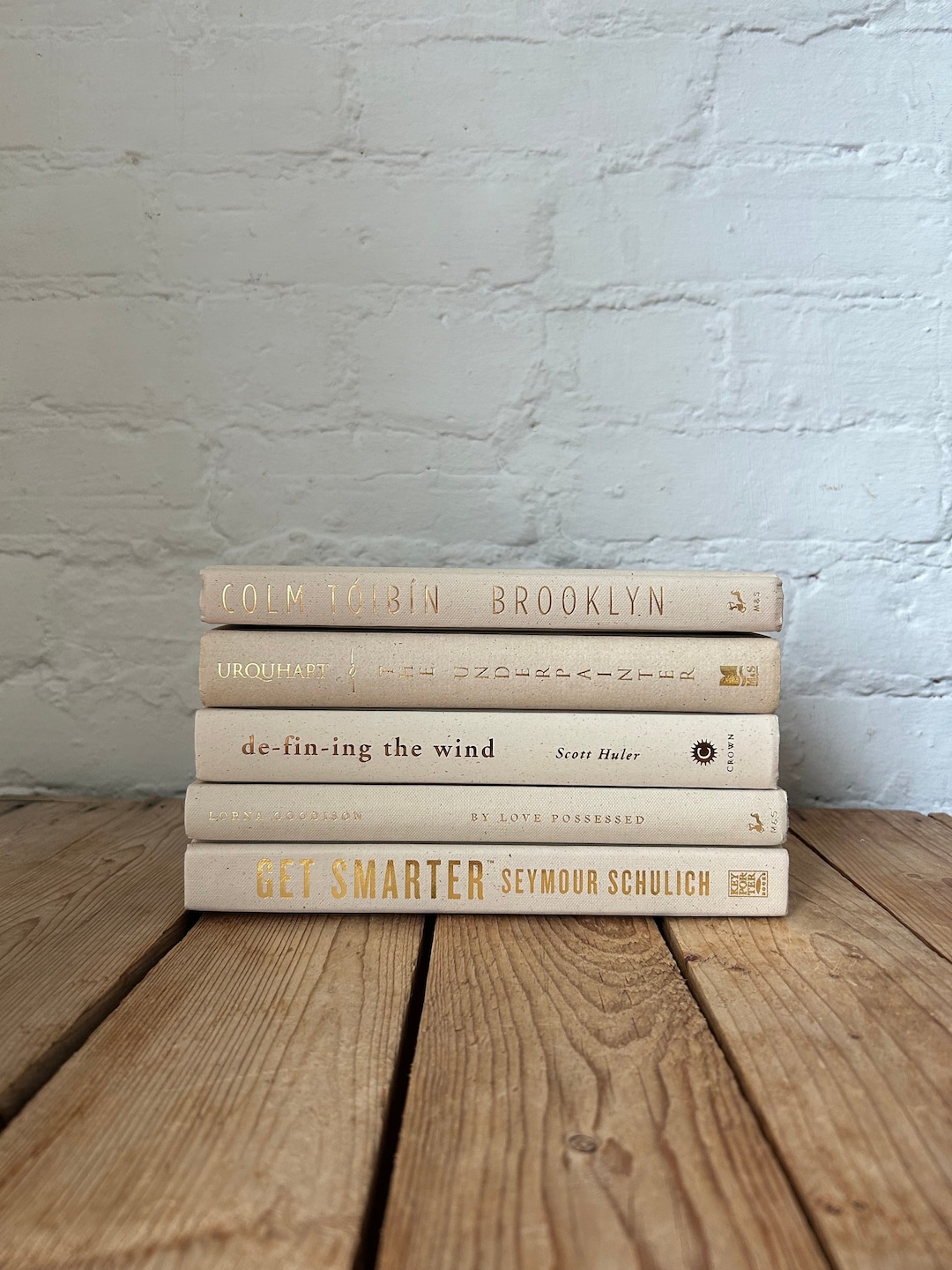 Beige Book Stack, Beige Aesthetic Books, Decorative Books, Staging Book ...