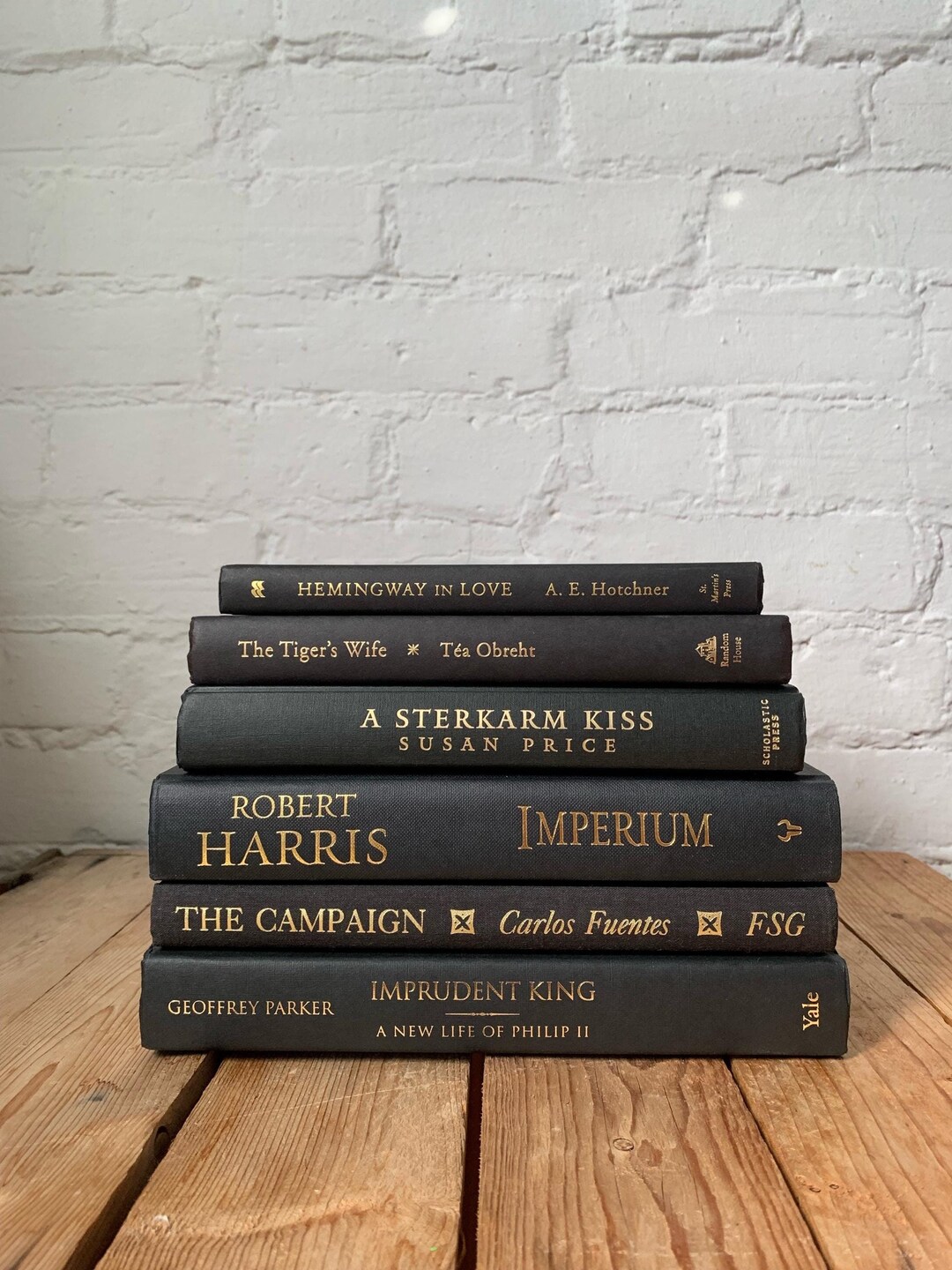 Black Book Stack, Black Stacked Books, Black Book Decor, Black Coffee ...