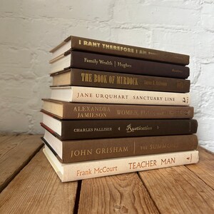 Neutral Books for Home Staging and Styling, Cream and Tan Books for ...