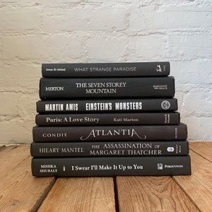 Black Decorating Books, Prop Books, Books by the Foot, Black Books by ...