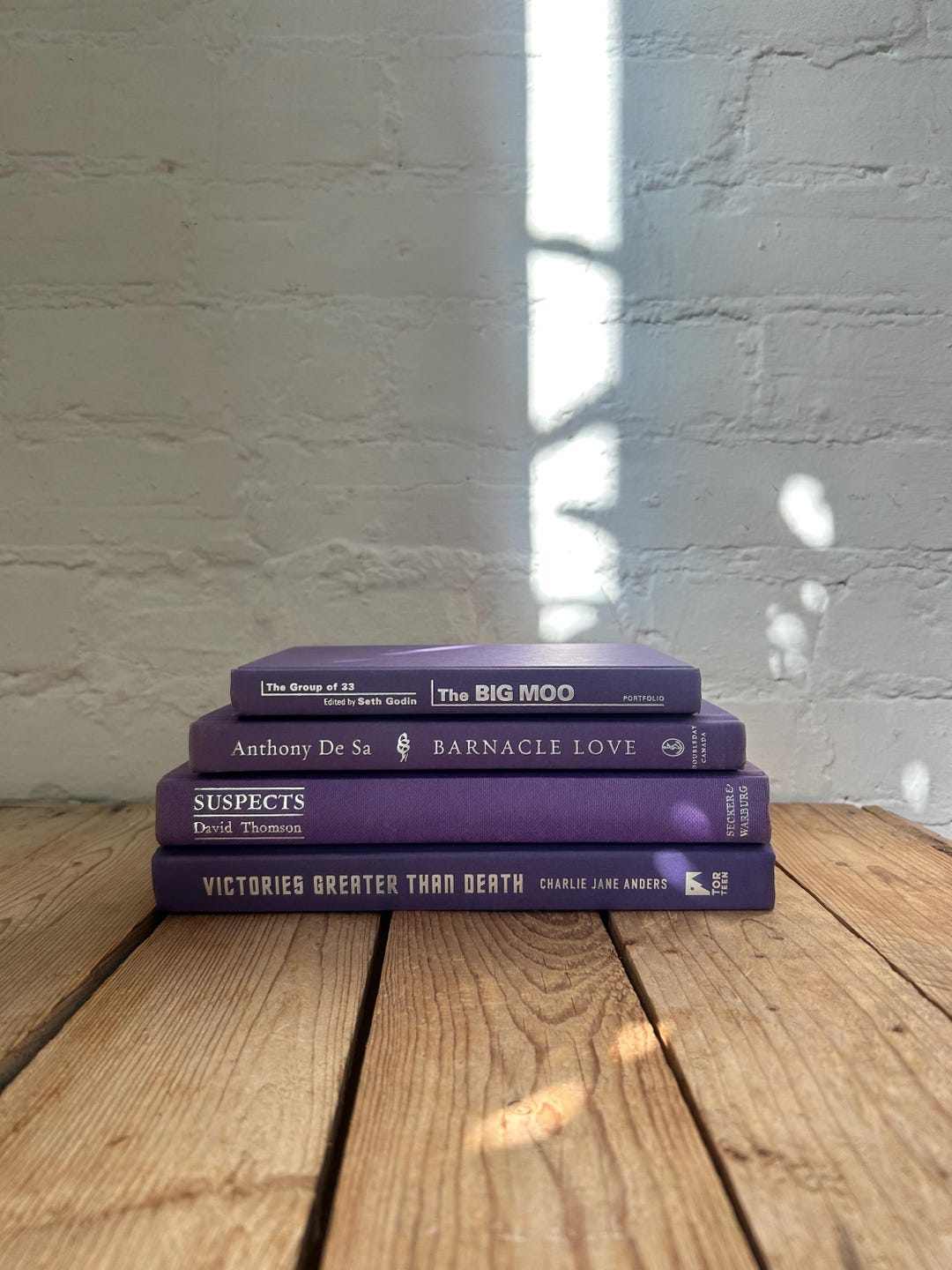 Purple Book Stack, Staging Books for Coffee Table Decor, Purple Home ...