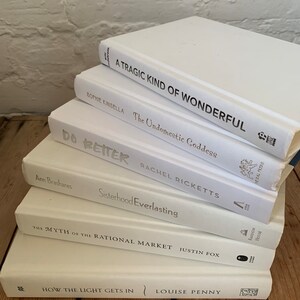 White Book Stack White Shelf Aesthetic White Themed Books - Etsy Canada