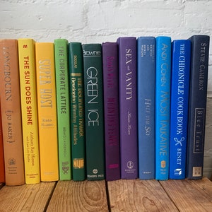 Rainbow Book Decor, Decorative Book Stack, Rainbow Decor, Kids Room ...