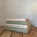 Sage and Ivory Staging Books, Sage Home Decor, Decorative Books Stack, Home Styling Books, Home ...