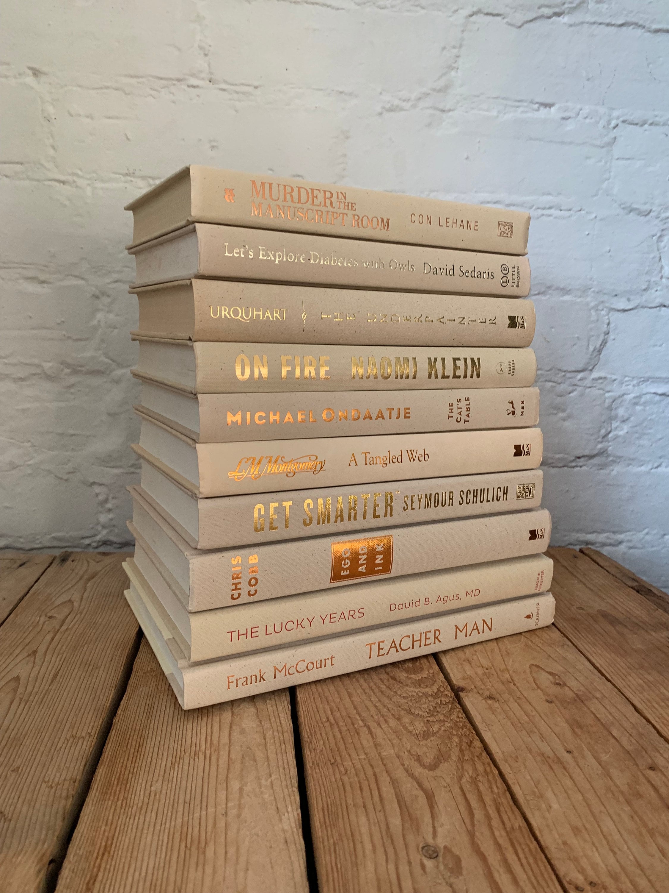 Beige Decorating Books, Books for Interior Design, Bookshelf Decor ...